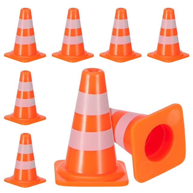 7 PCS KIDS Road Cones Traffic Sign Toys Simulation Model for Teaching ...