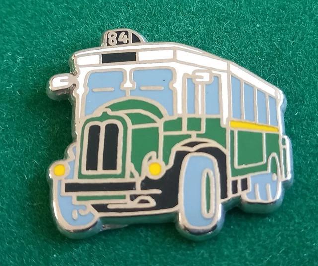 PIN'S PIN PINS Zamac RATP Métro Ancien BUS 84 Transport de Paris Signé ...