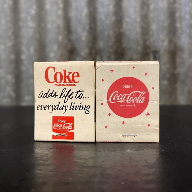 COCA COLA SET of 2 x Genuine Vintage Packets of Matches 1960’s EUR 25 ...