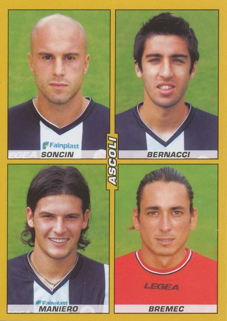 493 SONCIN MANIERO # Ascoli Calcio Sticker Figurina Panini Calciatori ...