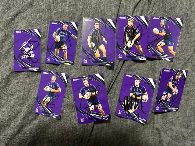 SIGNED MELBOURNE STORM 2024 NRL Traders Full Base Set Cards £49.51 ...