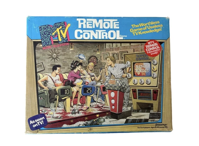 VTG 1989 MTV Remote Control Board Game Retro 80s 90s Party Game w/NEW ...