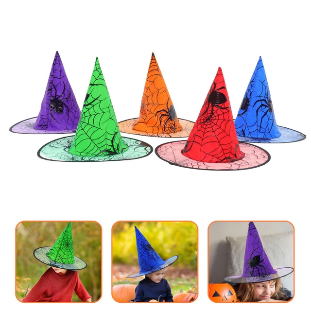 5 PCS GATHERING Halloween Hat Witch Cap Multi-function Witches Party £ ...