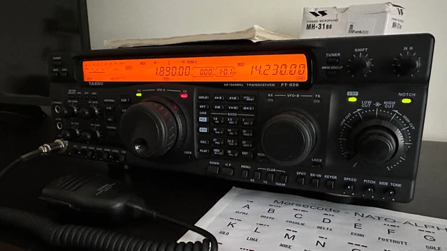 YAESU FT920 AMATEURFUNK HF-Transceiver mit 100 Watt Sendeleistung - guter Zust. EUR 461,00 ...
