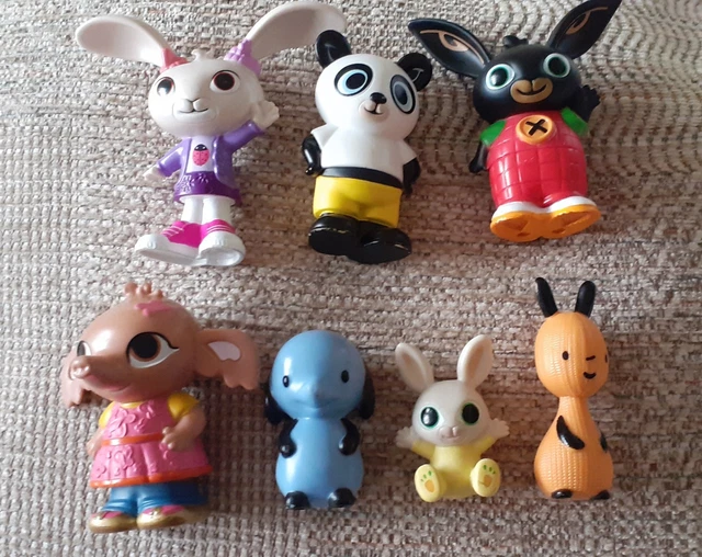 CBEEBIES BING FIGURES x 7 Bing Flop Pando Sula Amma Coco & Charlie All ...