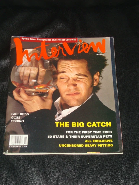 INTERVIEW MAGAZINE 2000, Paul Rudd, Bruce Weber, Charlize Theron, Joni ...
