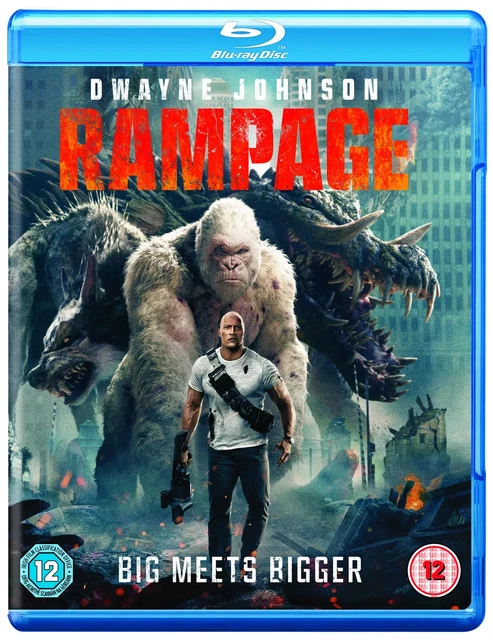 RAMPAGE (BLU-RAY) BREANNE Hill Demetrius Grosse Dwayne "The Rock ...