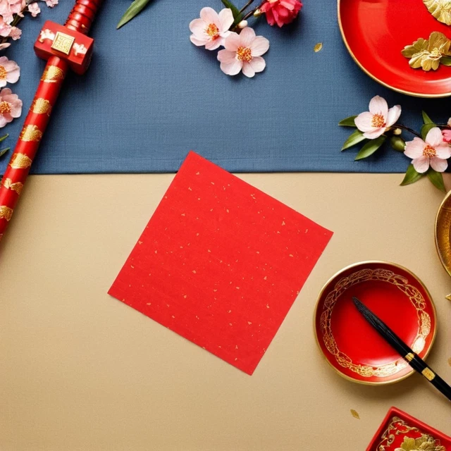 80 SHEETS RED Calligraphy Practice Paper Chinese Character Writing $25. ...