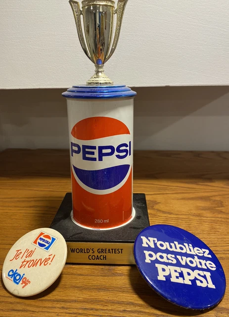 VINTAGE PEPSI COLLECTION (“World’s Greatest Coach” Trophy and two ...