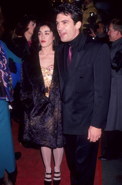 ACTOR ANTONIO BANDERAS wife Ana Leza at The Mambo Kings New Y- 1992 Old ...