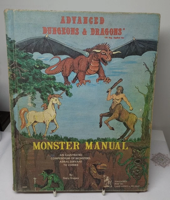 1977 ADVANCED D&D Dungeons & Dragons Monster Manual First Edition First ...