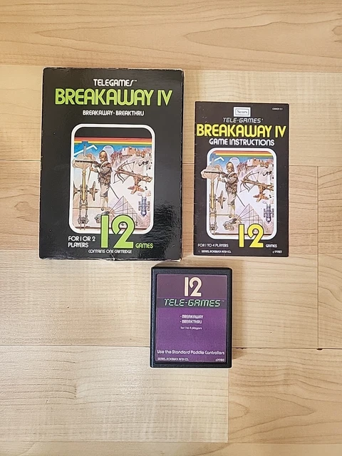 BREAKAWAY IV SEARS Tele-games, Play On Atari 2600 As Well $19.00 ...
