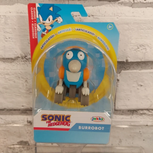 SONIC THE HEDGEHOG Burrobot Figure Classic 2" Toy New Sealed Jakks ...