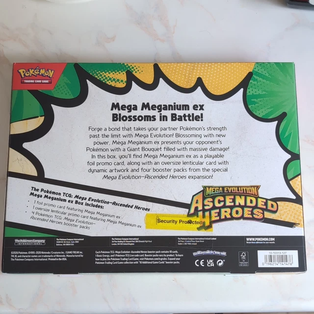 POKÉMON TCG MEGA Evolution-Ascended Heroes Mega Meganium ex Box Promo ...