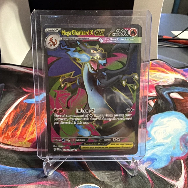 MEGA CHARIZARD X EX 109/094 Me02: Phantasmal Flames Holo £44.84 ...