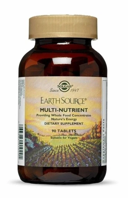 EARTH SOURCE MULTI Nutrient 90 Tablets Vitamins and Minerals Solgar New ...