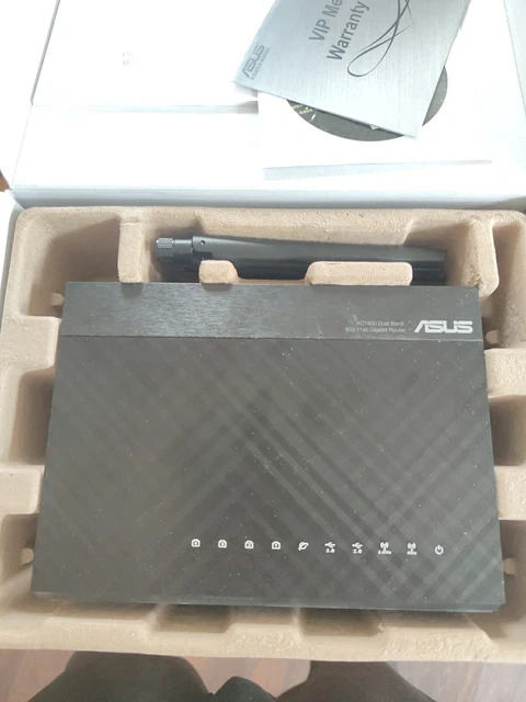 ASUS RT-AC68U AC1900 1300 Mbps 4 Port Gigabit Wireless AC Router TESTED ...