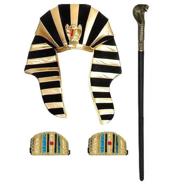 EGYPTIAN PHARAOH HAT Pharaoh Headpiece for Carnivals Holidays Movie ...