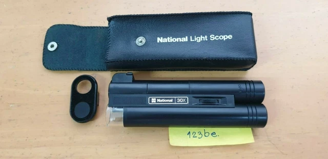 POCKET MICROSCOPE NATIONAL FF-393 // Light Scope 30x Zoom // MADE IN ...