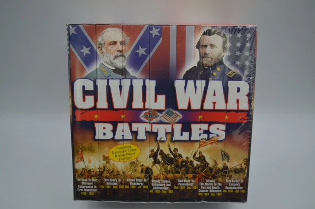 NEW FACTORY SEALED Set of 7 VHS Box Set Civil War Battles 1820-1865, US ...