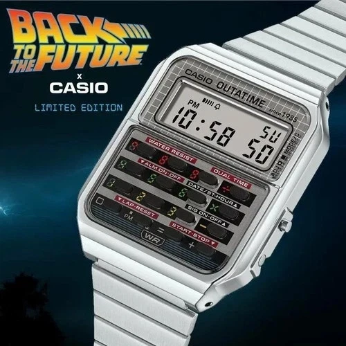 LIMITED EDITION BACK to the Future Casio CA-500WEBF-1A Digital Watch ...