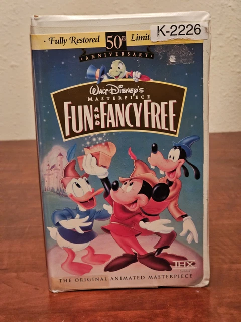 FUN & FANCY Free 55th Anniversary Walt Disney's Masterpiece VHS Limited ...