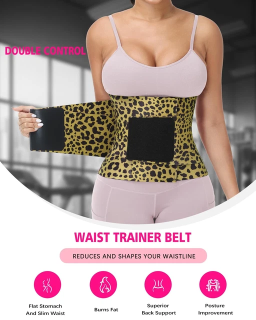 WAIST TRAINER BELT for Women Waist Cincher Trimmer Ab Belt Tummy ...