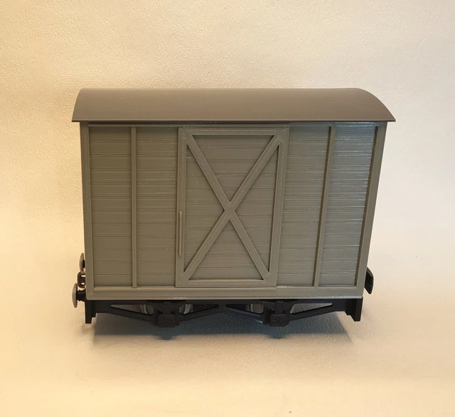 WOODEN GOODS VAN Kit 16mm Scale Narrow Gauge Coupling & Colour Choice ...