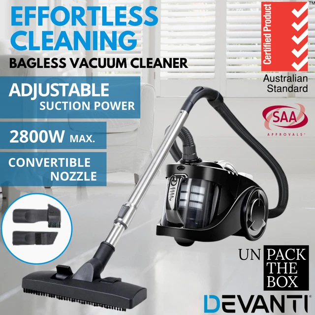 DEVANTI VACUUM CLEANER Bagless Cyclone Cyclonic Vac Home Car Office ...