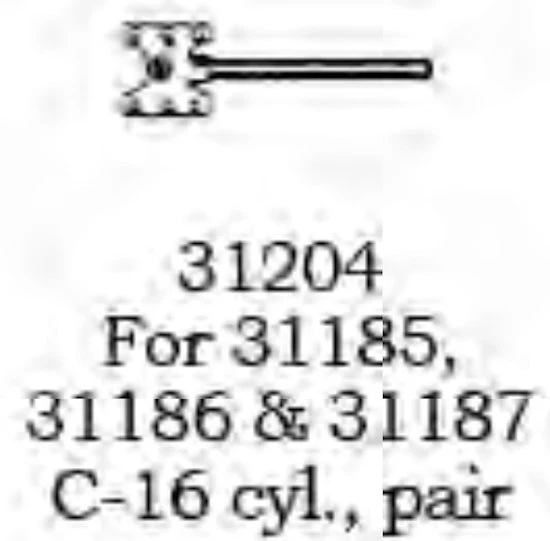 PRECISION SCALE CO. 31204 HOn3 C-16 Alligator Type Crossheads $8.25 ...