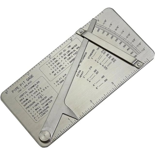 LASER ENGRAVING PIPE Pit Welding Gage Ulnar Weld Pipeline Measurement ...