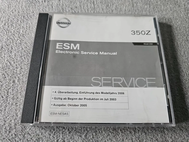 ORIGINAL WERKSTATTHANDBUCH REPARATURANLEITUNG ESM CD Nissan 350Z Z33 ab ...