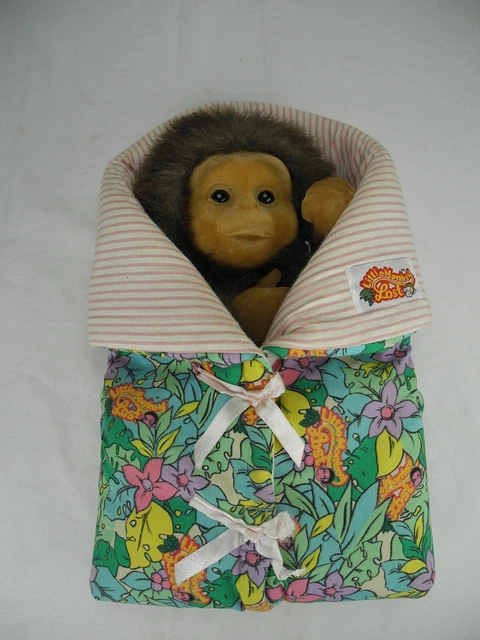 VINTAGE LITTLE MONKEY Lost 90s Soft Toy Plush Puppet Antique Toy Set US ...