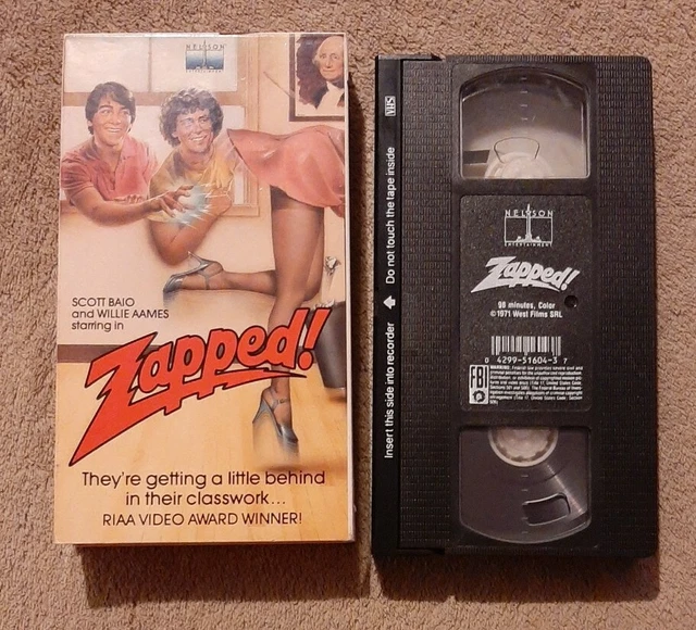 RARE ZAPPED VHS Scott Baio Willie Aames EARLY 80S RATED R SEX COMEDY ...