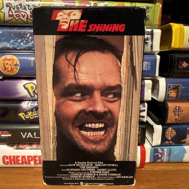 THE SHINING, 1980 (VHS, 1990) Horror, Jack Nicholson, Stephen King ...
