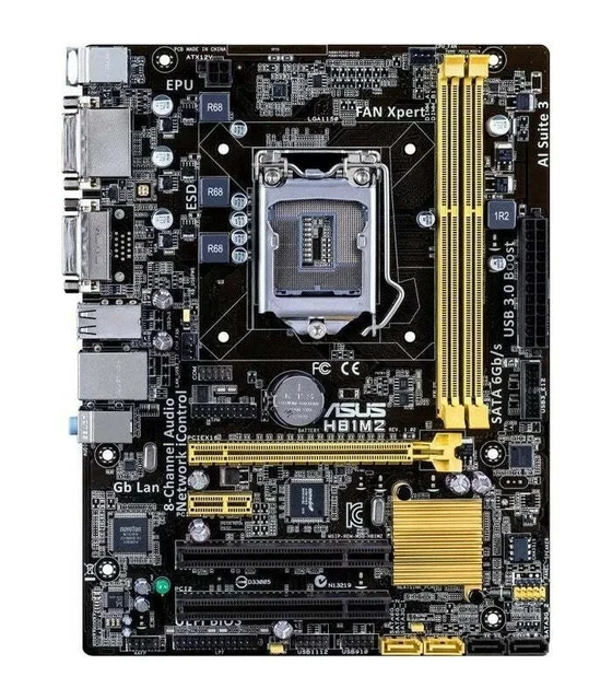 ASUS H81M2/C/SI REV.1.02 Intel H81 Mainboard Micro ATX Sockel 1150 EUR 24,99 - PicClick IT