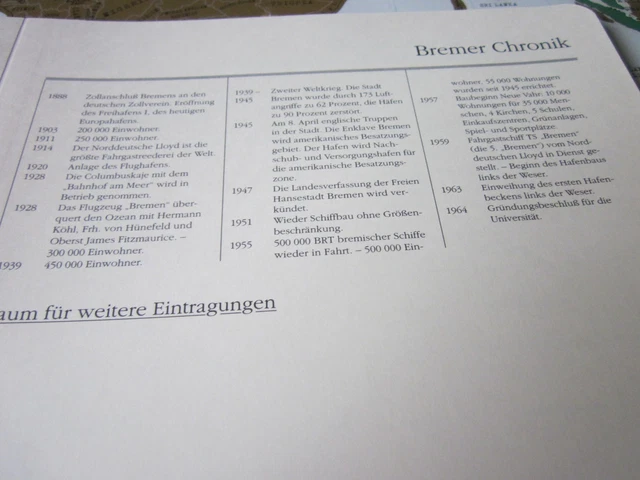 BREMEN ARCHIV 7 Daten und Fakten Bremer Chronik von 780-1964 EUR 5,93 ...