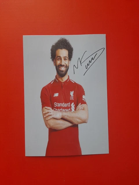 MO SALAH, LIVERPOOL Fc, Foto Autografata Firmata EUR 4,58 - PicClick IT