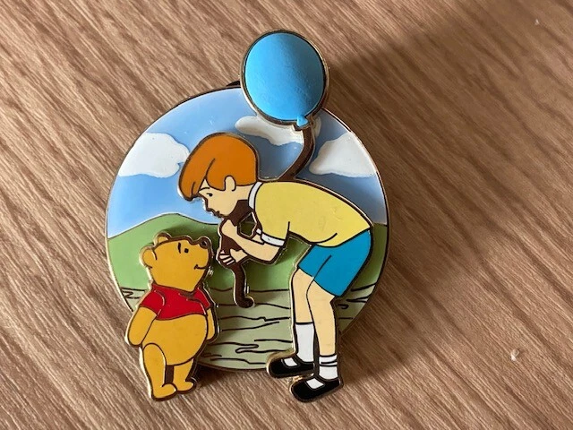 DISNEY WINNIE THE Pooh & Christopher Robin Balloon Free D Pin £6.99 ...