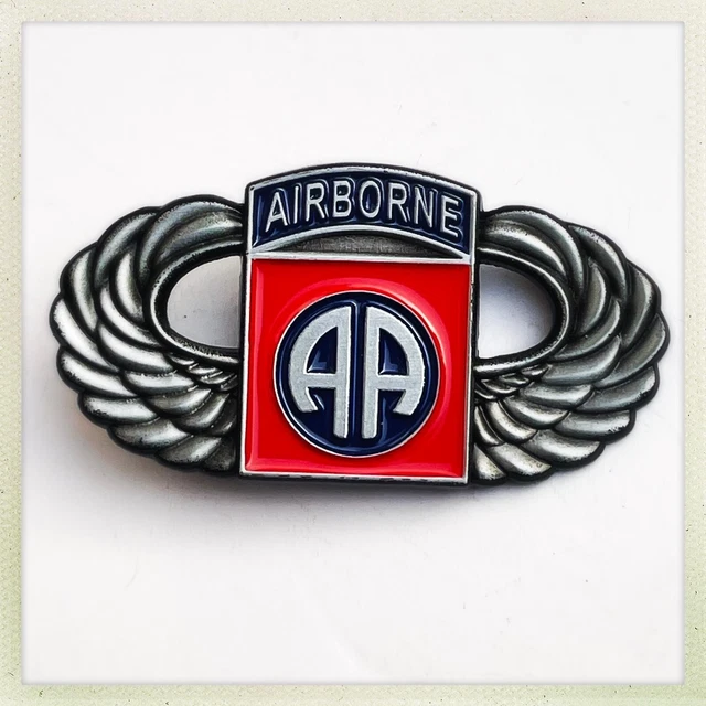 US 82ND ARMY Airborne Silver Wings Pin Badge WW2 WWII New £9.45 ...