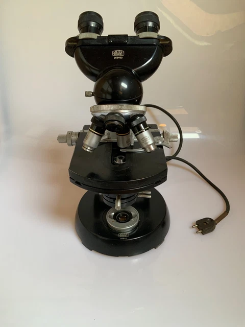 ZEISS WINKEL STANDARD binokulares mikroskop mit zubehör und Holzkasten ...