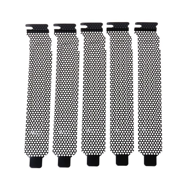 5PCS VENTILATION DEFLECTORS PCI Slot Cover Replacement Dust Filter ...