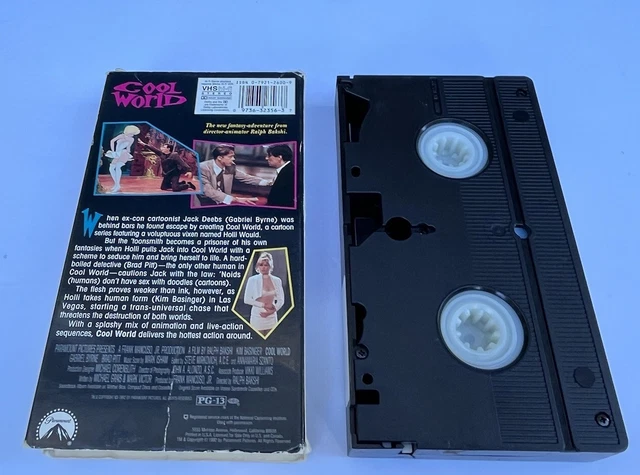 COOL WORLD VHS 1993 Brad Pitt Kim Basinger Adult Animated Fantasy ...