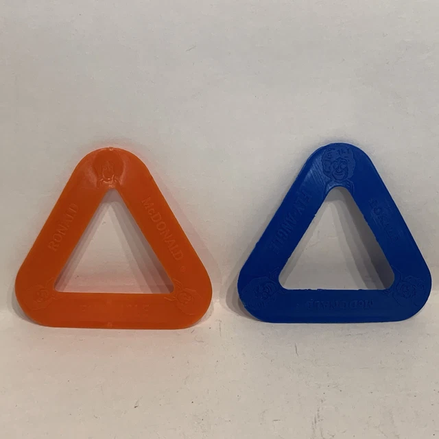 VINTAGE MCDONALDS FLY Angle Red Orange Triangle Toy Kids Ronald 80-90s ...