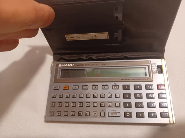VINTAGE SHARP POCKET COMPUTER PC-1250A in case Working! £55.12 ...