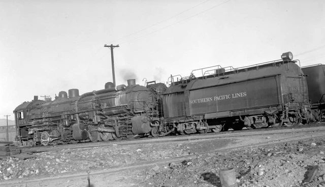 SP SOUTHERN PACIFIC Railroad Locomotive Engine No 4024 Old Train Photo ...