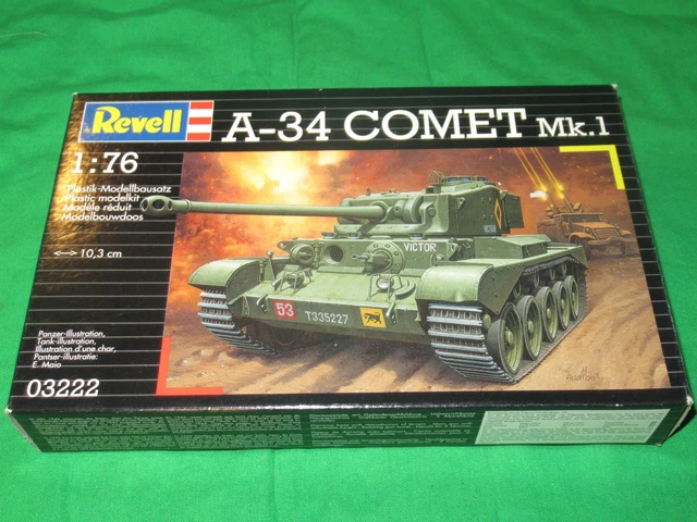 REVELL 1:72 A-34 Comet Mk1 tank unbuilt boxed £2.99 - PicClick UK