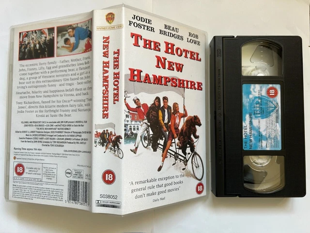 THE HOTEL NEW Hampshire {1984, Vhs/Pal} Rob Lowe, Jodie Foster, Beau ...