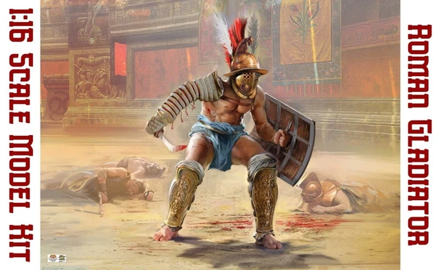 1:16 ROMAN GLADIATOR scale model kit by ICM £19.98 - PicClick UK