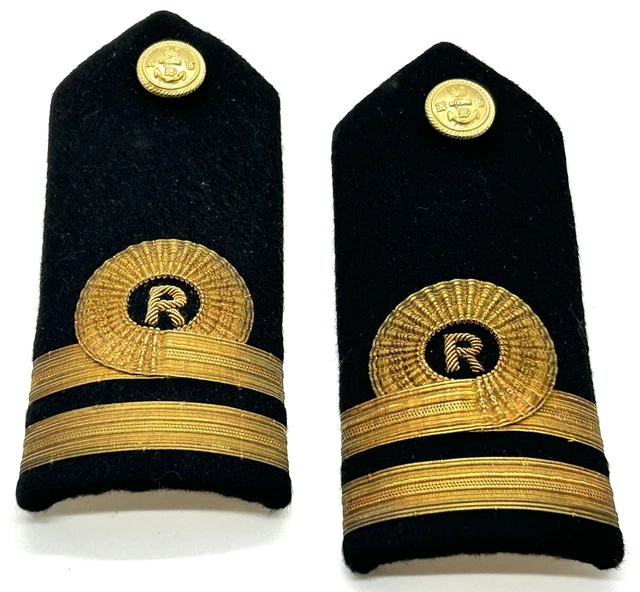 ROYAL NAVY RESERVE Lieutenant Dress Uniform Rank Shoulder Boards £29.95 ...